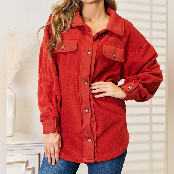 HEIMISH USA | Jackets & Coats | New Heimish Cozy Girl Rust Red ...